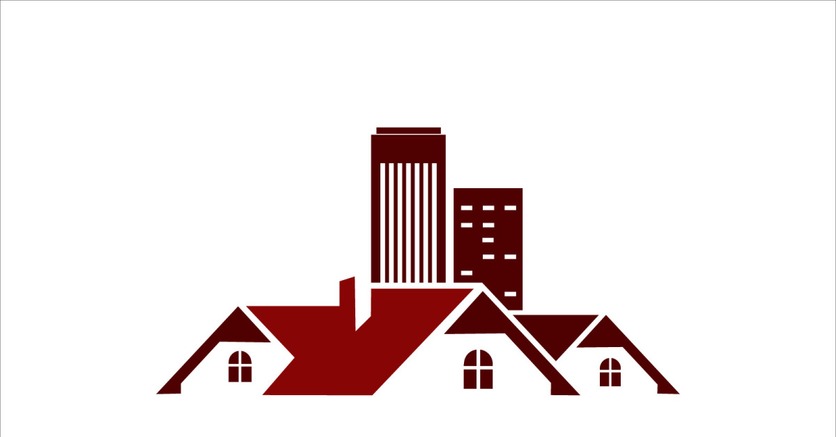 Red Building Logo Template #167190 - TemplateMonster