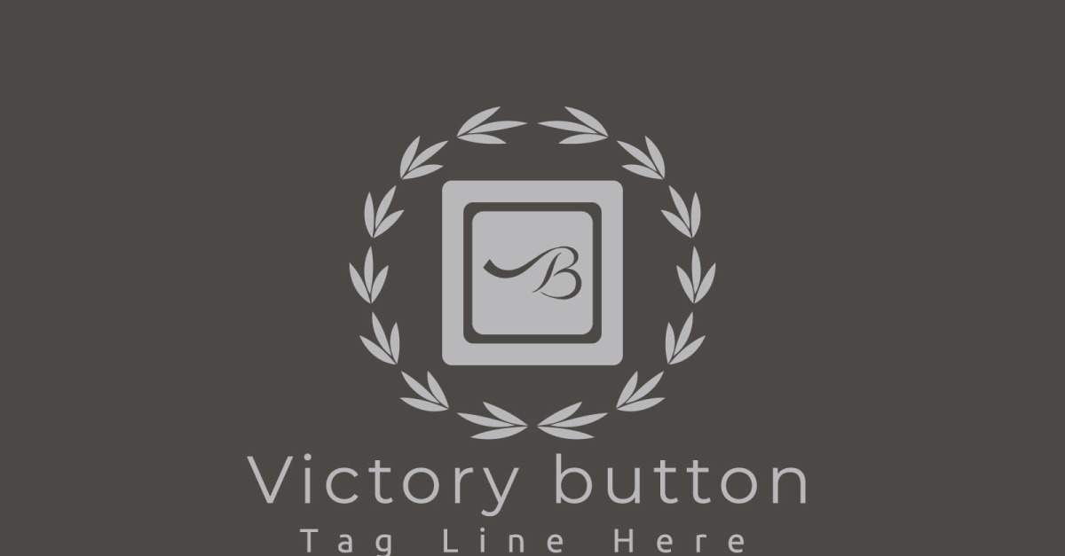 Victory Button Logo Template #167209 - TemplateMonster