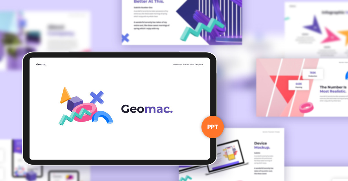 Geomac Creative PowerPoint template #170702 - TemplateMonster