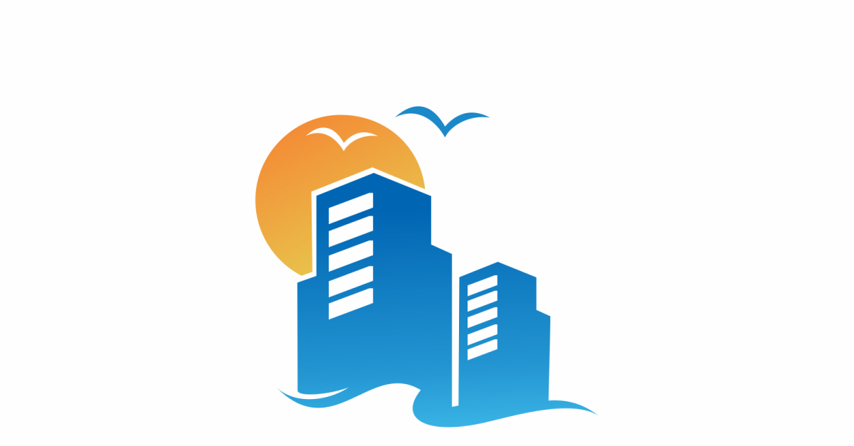 Modelo de logotipo do City waves #171308 - TemplateMonster
