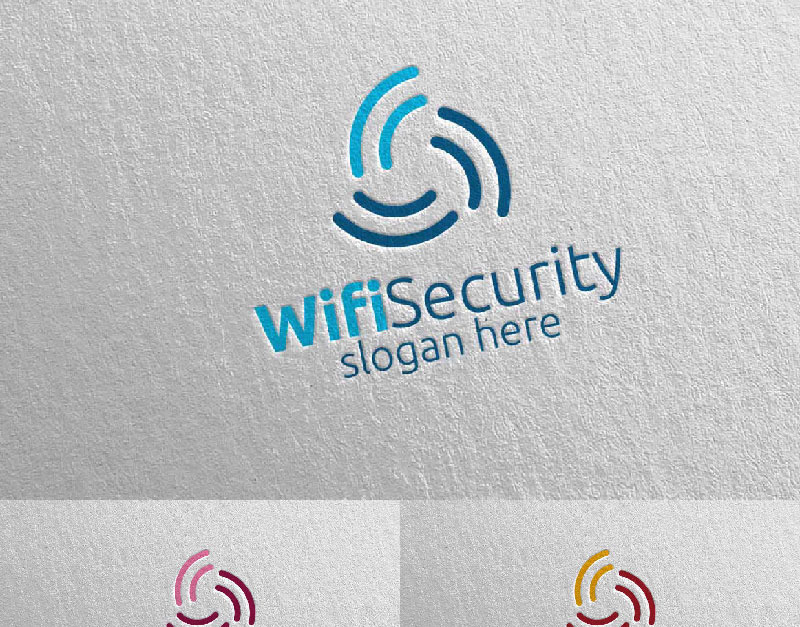Infinity Wifi Security Logo #171538 - TemplateMonster