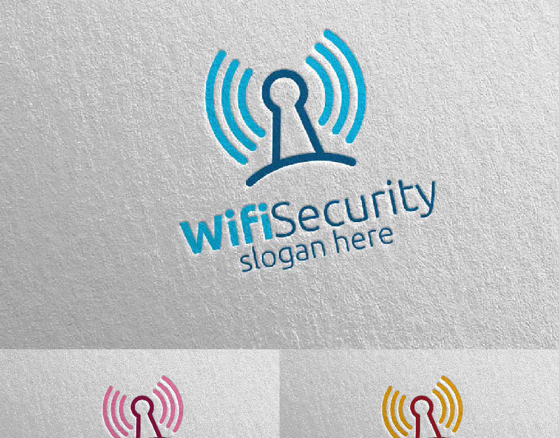 Wifi Security Logo #171535 - TemplateMonster