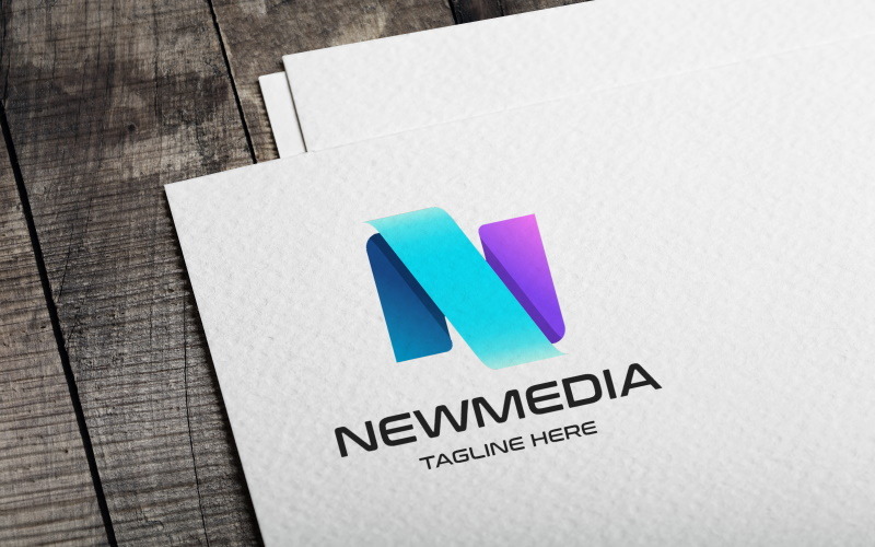 New Media Letter N Logo template #171823 - TemplateMonster