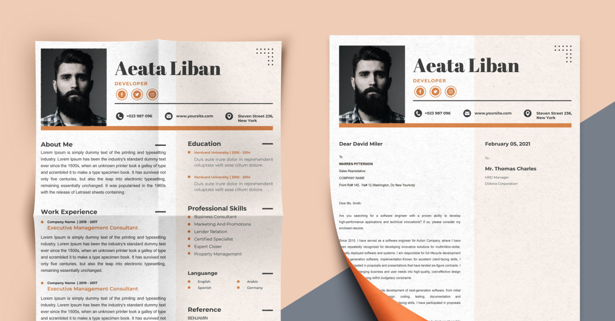 Aeata Liban - Web Developer Printable Resume Templates