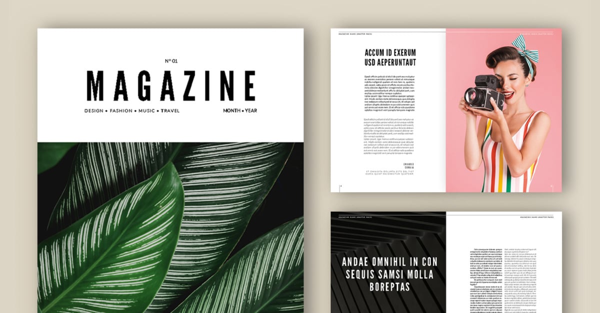 Magazine Layout - Adobe InDesign #172058 - TemplateMonster