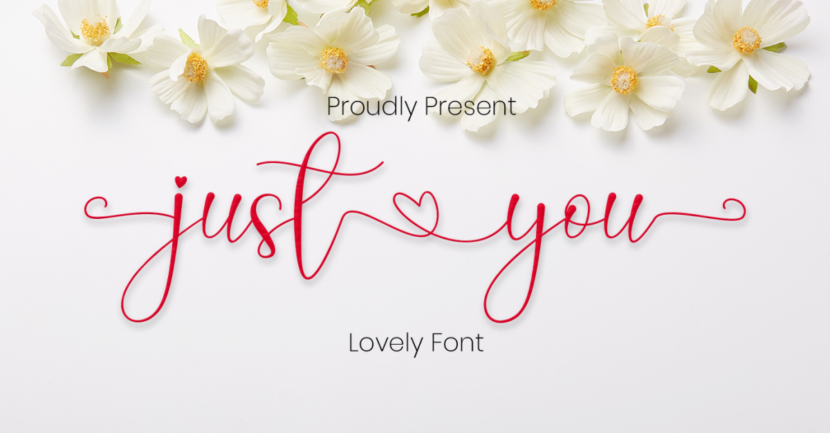 Just You Lovely Font #172171 - TemplateMonster