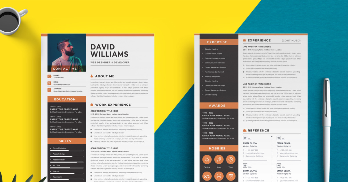 David Williams - Web Designer & Developer Resume
