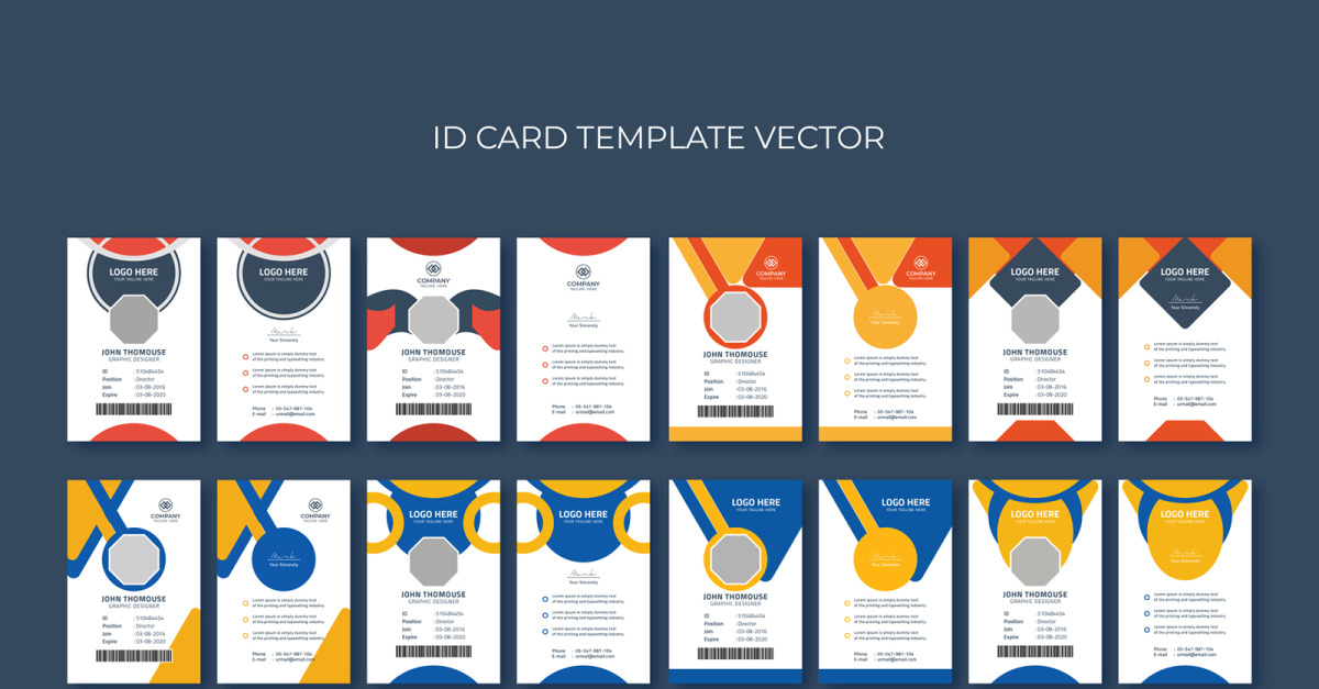 Bundle id card Corporate identity template - TemplateMonster
