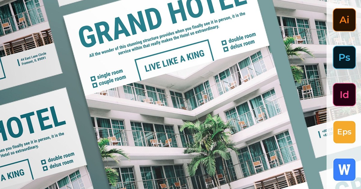 Creative Hotel Poster Corporate Identity Template