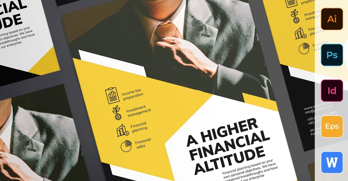Professional Financial Advisor Poster Corporate Template