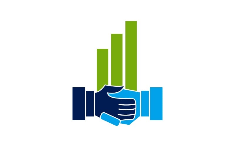 Modèle de logo de transaction commerciale - TemplateMonster