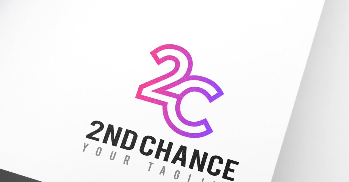 2nd Chance - Diseño de logotipo número letra 2C
