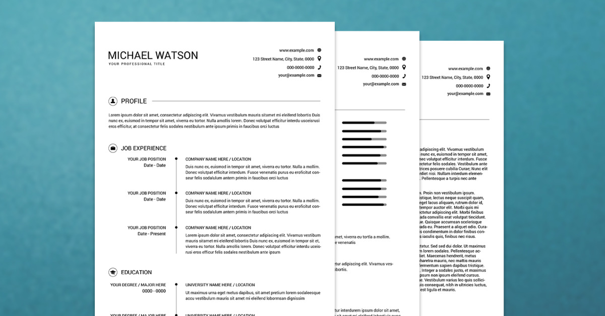 Michael Resume Template #173431 - TemplateMonster