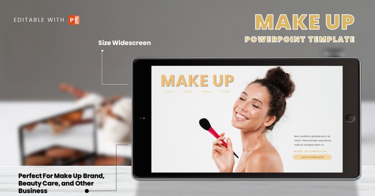 Make Up - PowerPoint #173672 - TemplateMonster