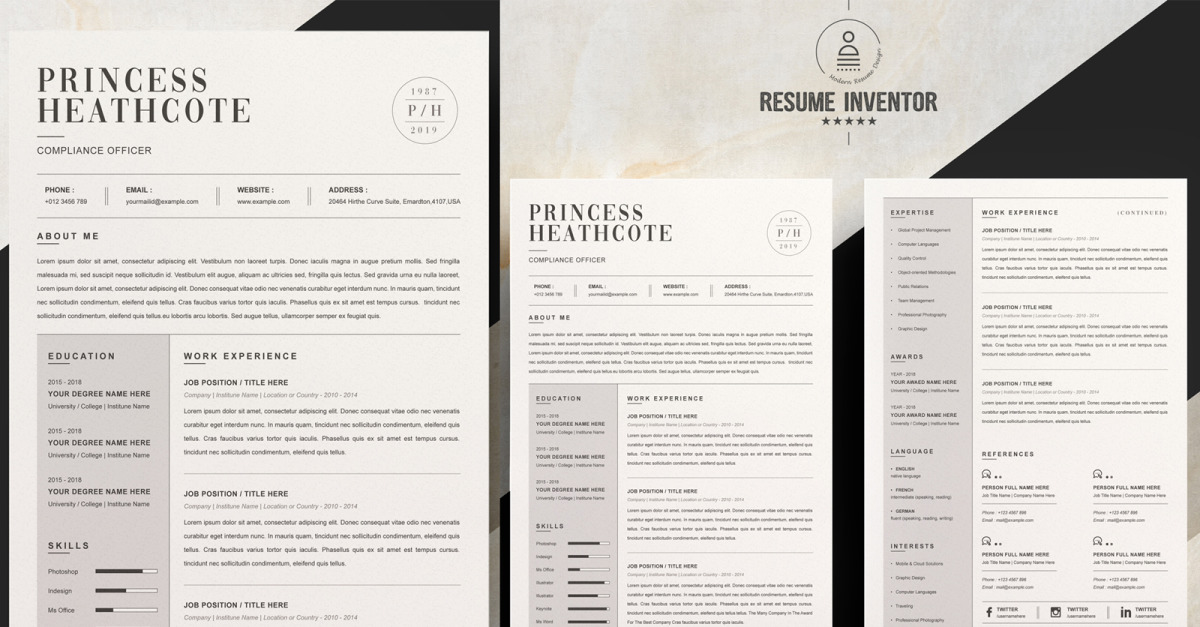 PRINCESS / CV Template #173686 - TemplateMonster