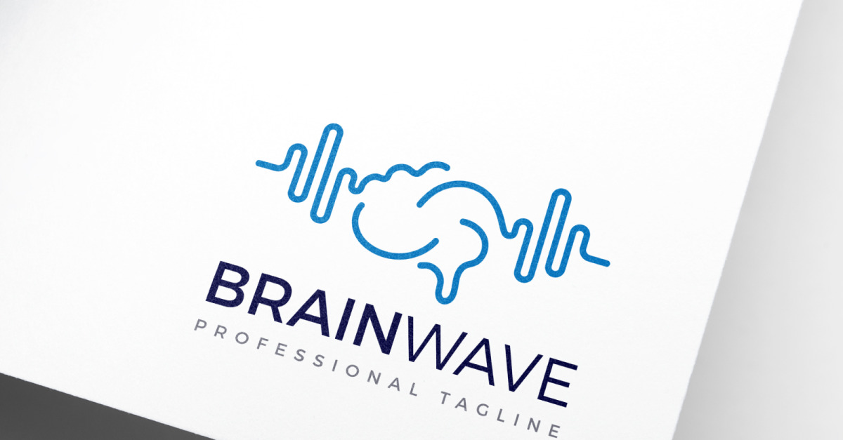 Creative Brain Wave Logo Design #173983 - TemplateMonster