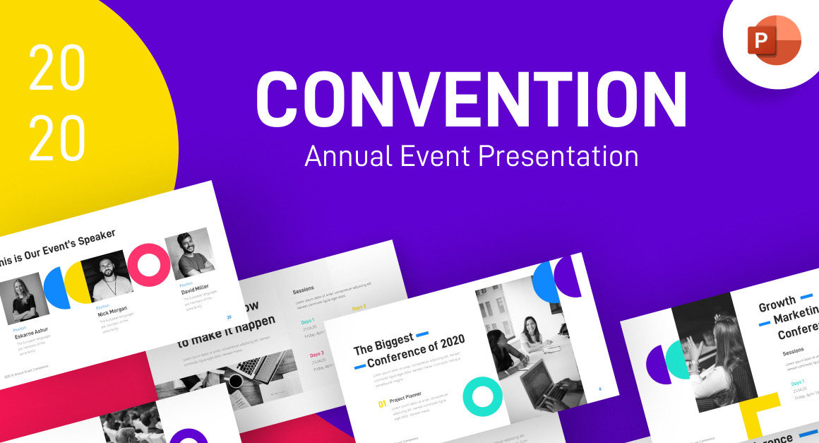 Convention Annual Event Creative Powerpoint Template