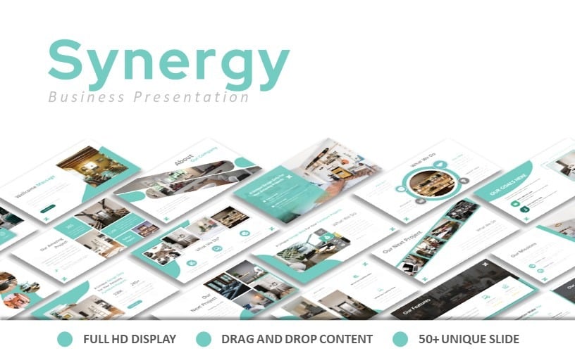Synergy Powerpoint Template #175196 - TemplateMonster