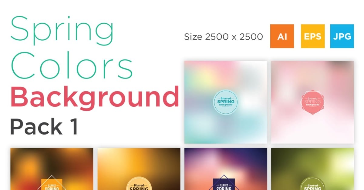 Spring Color Background Pack 1 #175244 - TemplateMonster