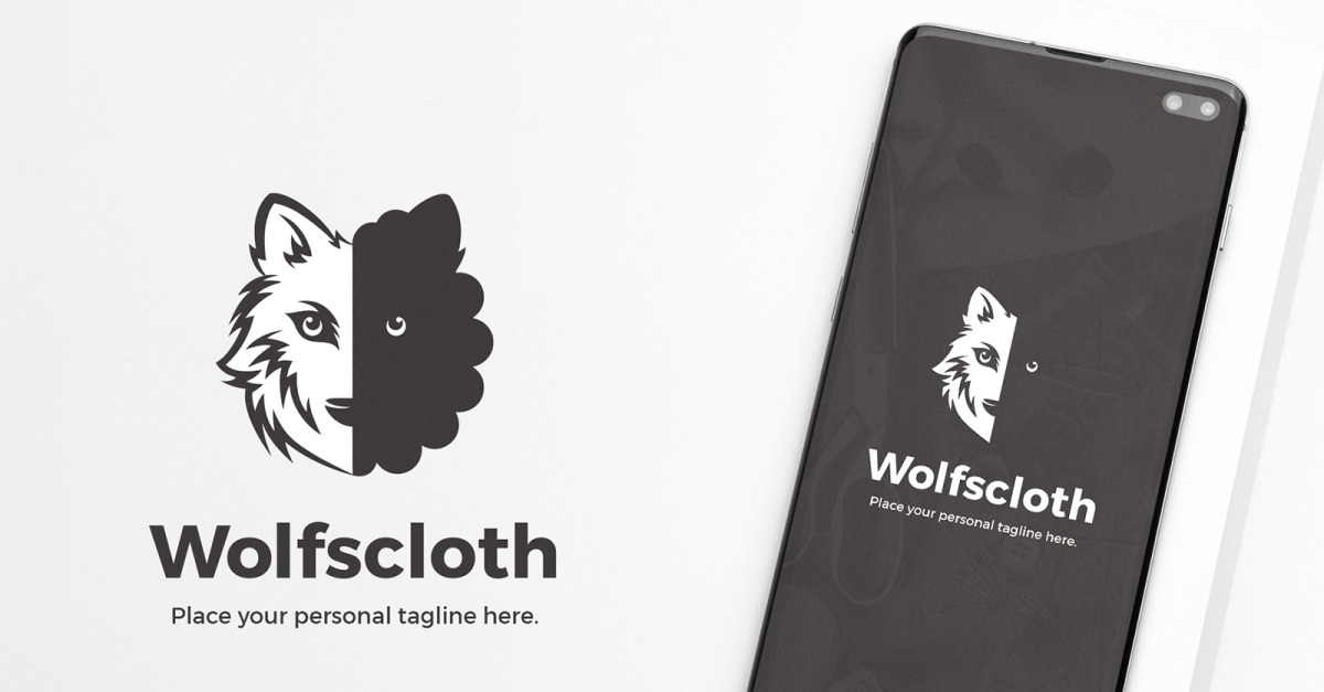 Vlčí ovce oblečení Logo šablona #175387 - TemplateMonster