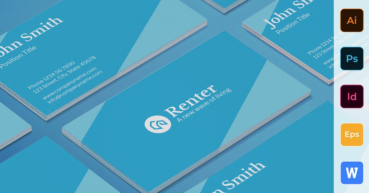Professional Vacation Rental Business Card Template