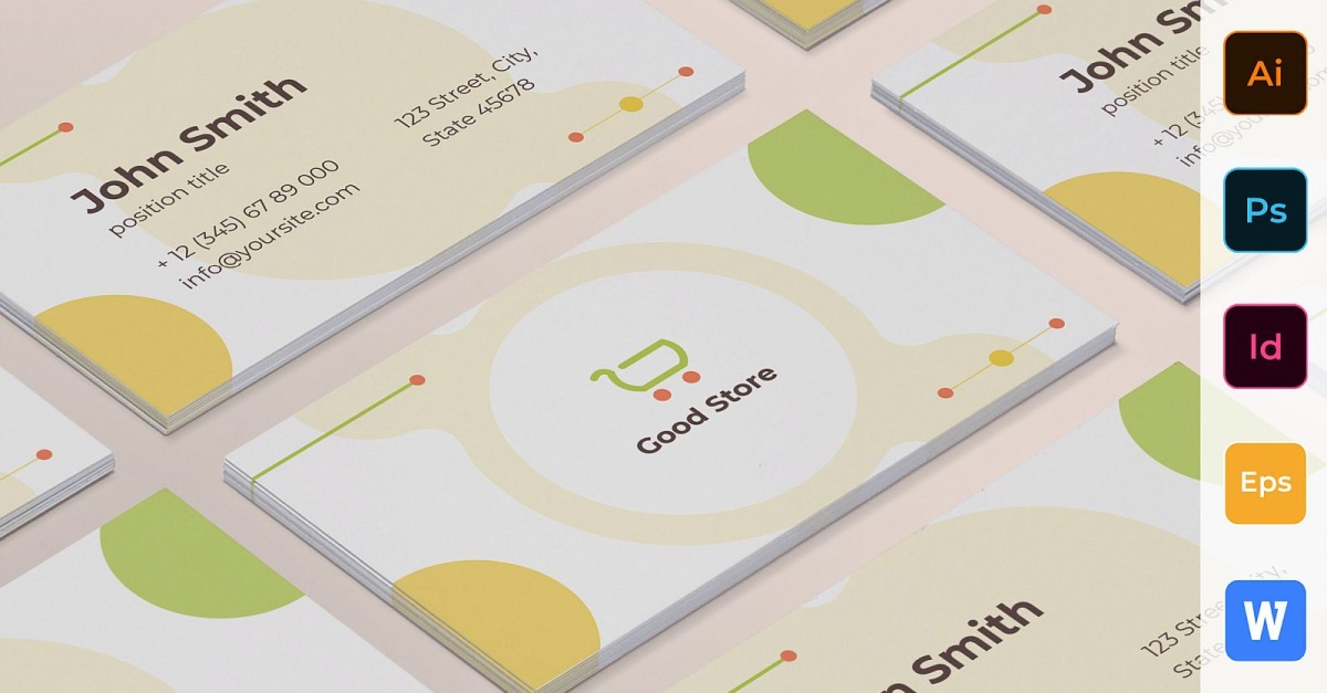 Professional Online Store Business Card Template