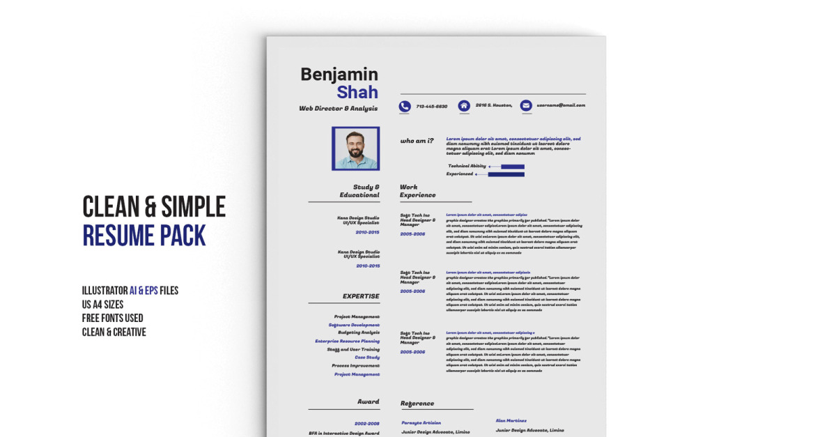 CV Resume for UI/UX Designer 04 Printable Resume Templates