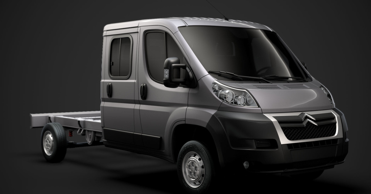 Citroen Relay Chassis Truck Crew Cab 4035WB 2014 3D Model