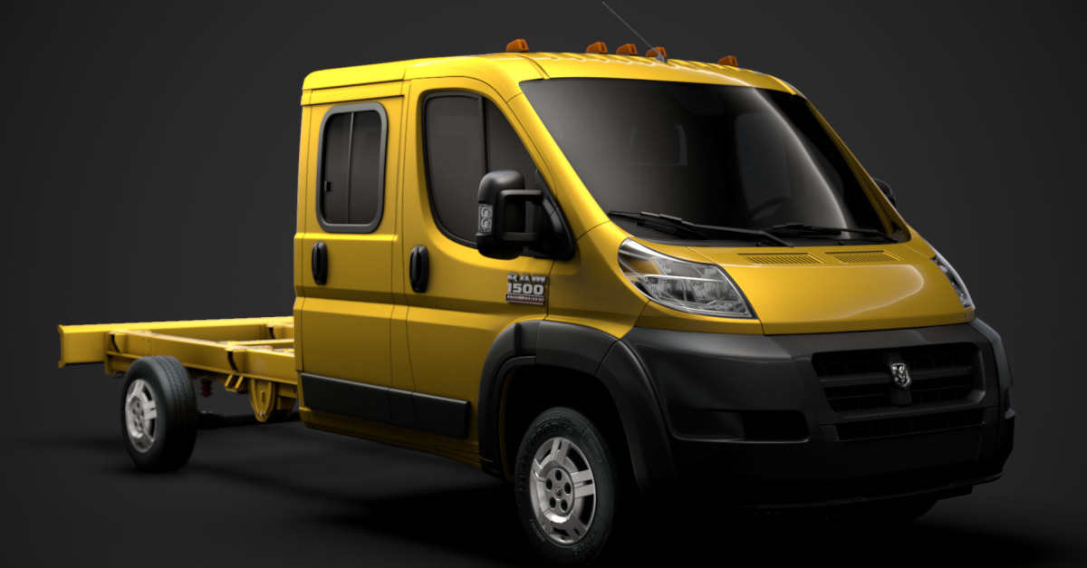 Ram Promaster Cargo Chassis Truck Crew Cab 4035XL WB 2019 3D Model