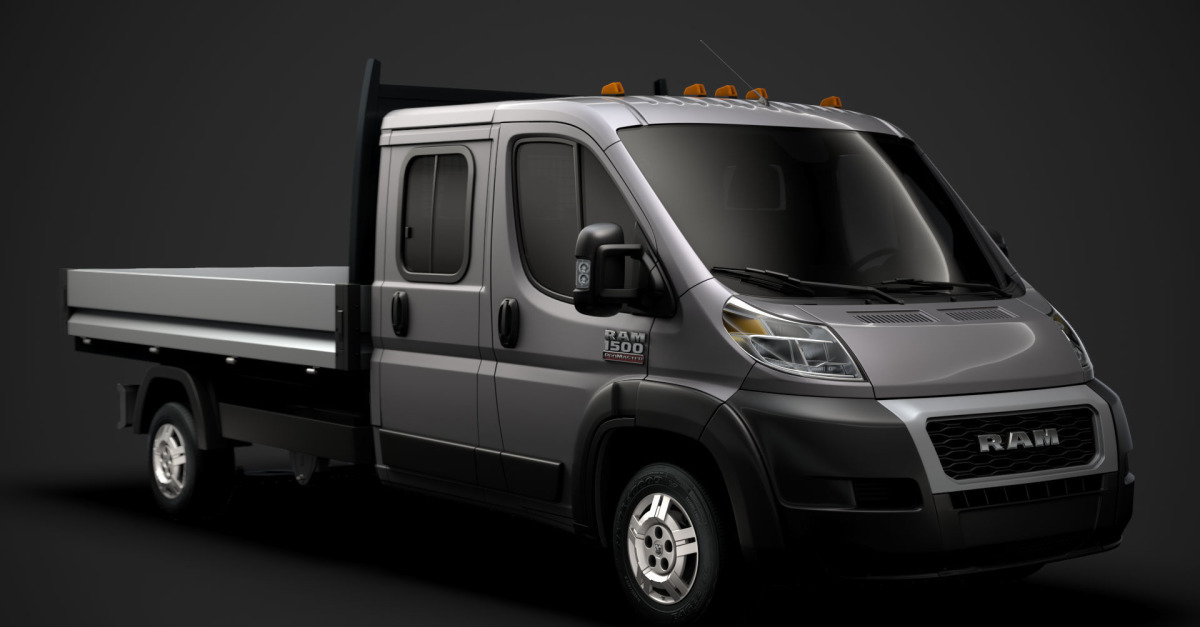 Ram Promaster Cargo Crew Cab Truck 2020 3D Model