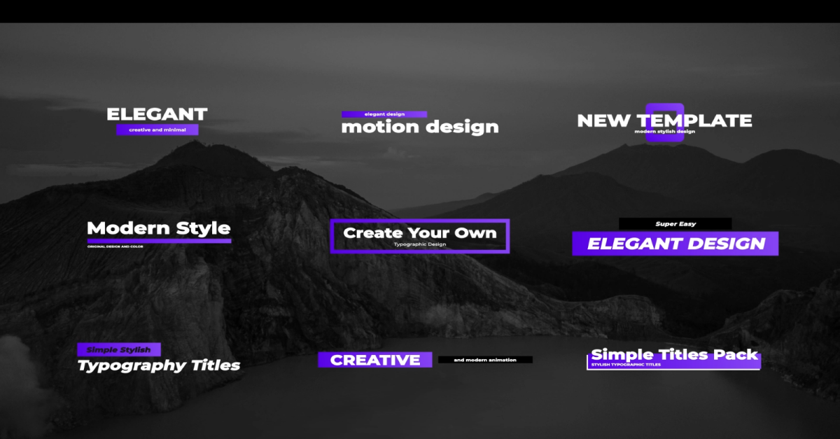 Simple Creative Titles For After Effects - TemplateMonster