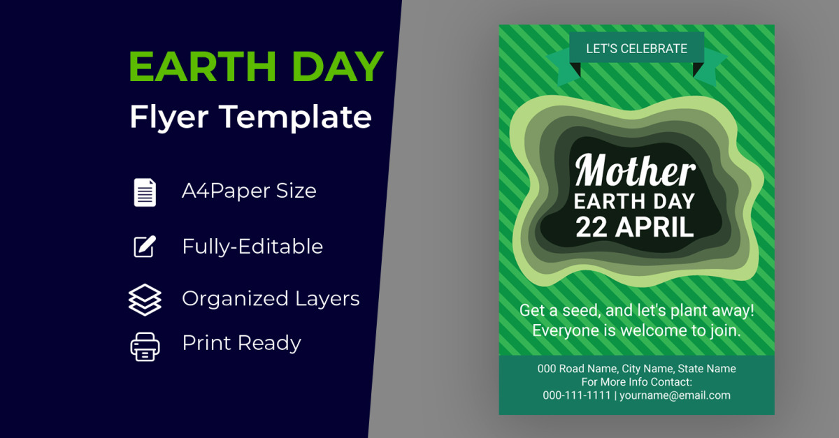 Earth & Environment Day Brochure Design Corporate identity template