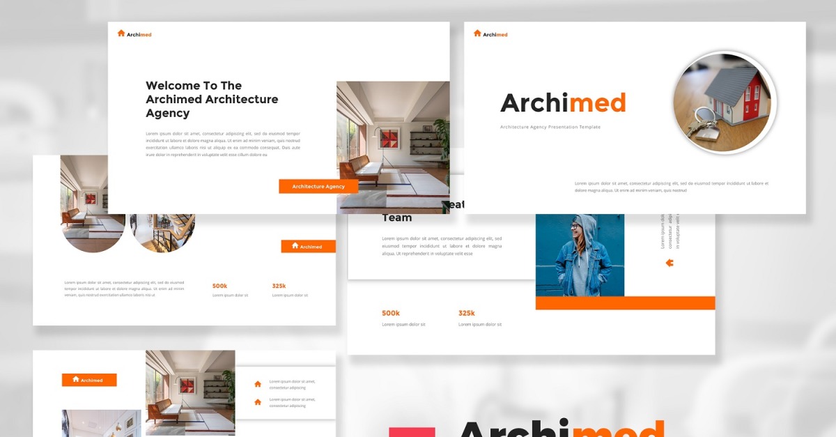 Archimed - Architecture PowerPoint Template - TemplateMonster