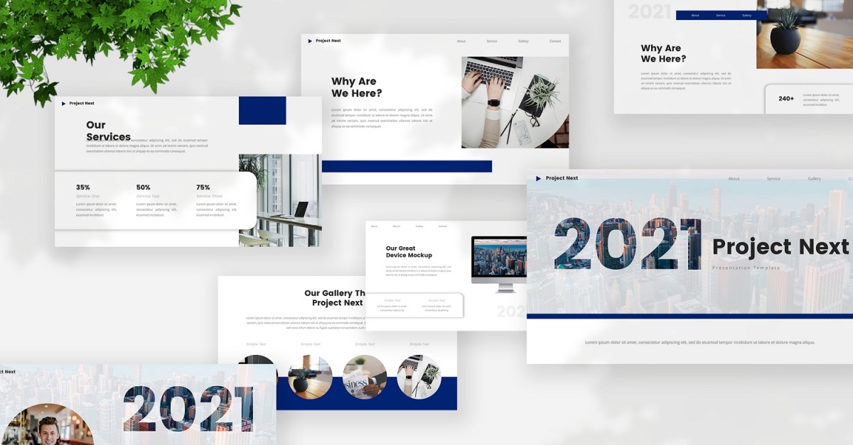 2021 Project Next Powerpoint Template - TemplateMonster