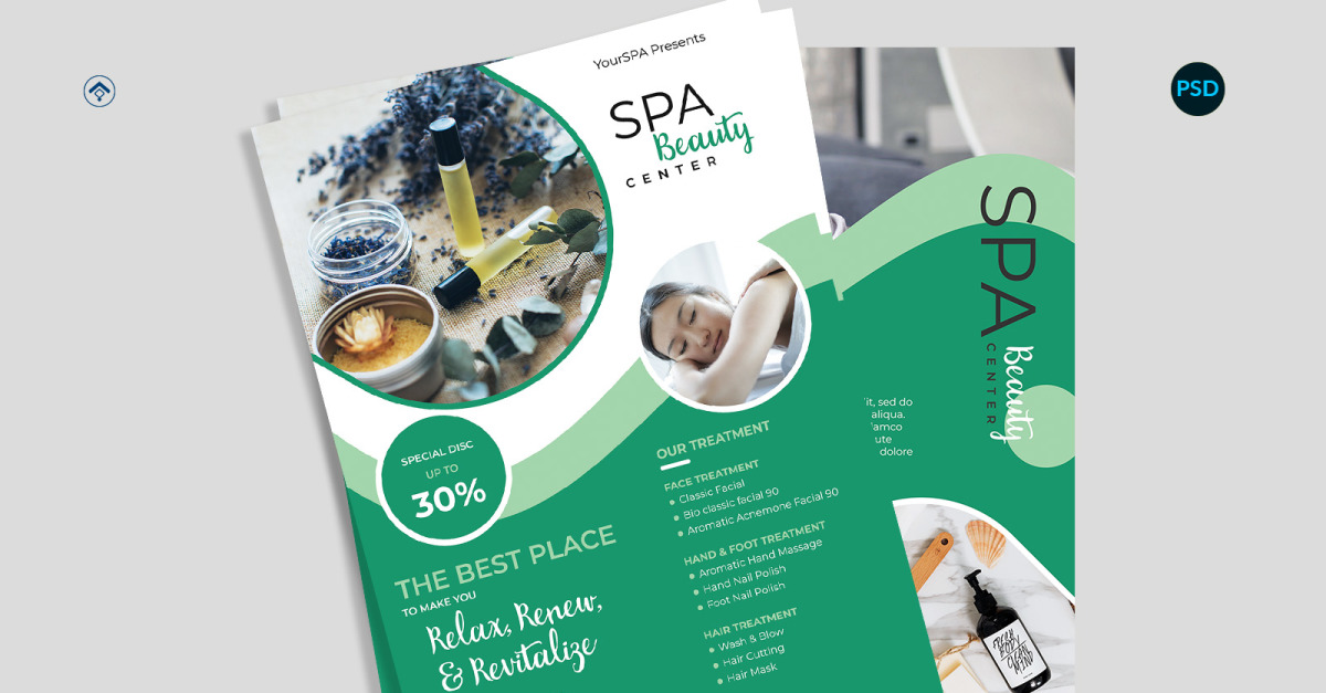 Spa Promotion Flyer V2 #179430 - TemplateMonster