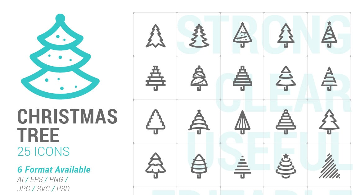 Christmas Tree Mini Icon #179887 - TemplateMonster