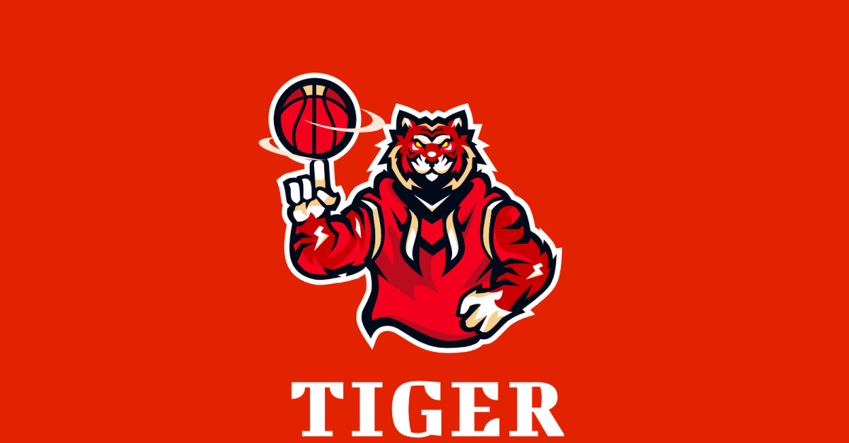 Tiger - Basketball Logo template #180273 - TemplateMonster
