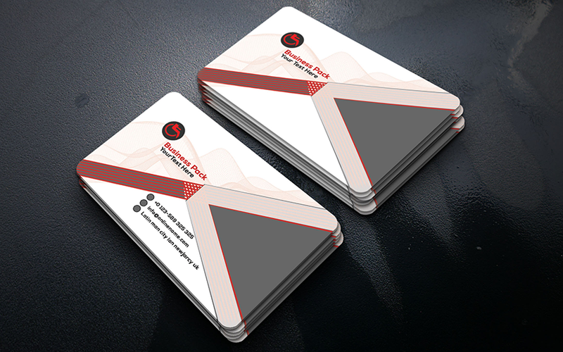 Excellent Business Card so-30 #180429 - TemplateMonster