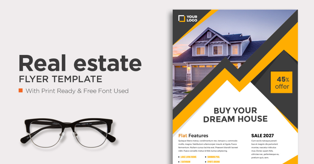 New Home Flyer Template Design #180617 - TemplateMonster