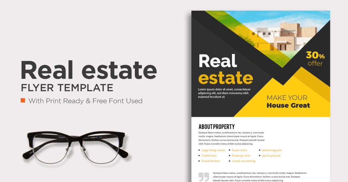Real Estate Abstract business cover template
