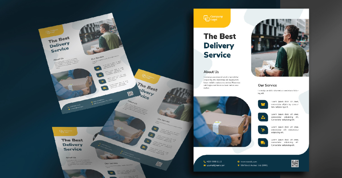 Delivery Service Brochure Corporate Identity Template