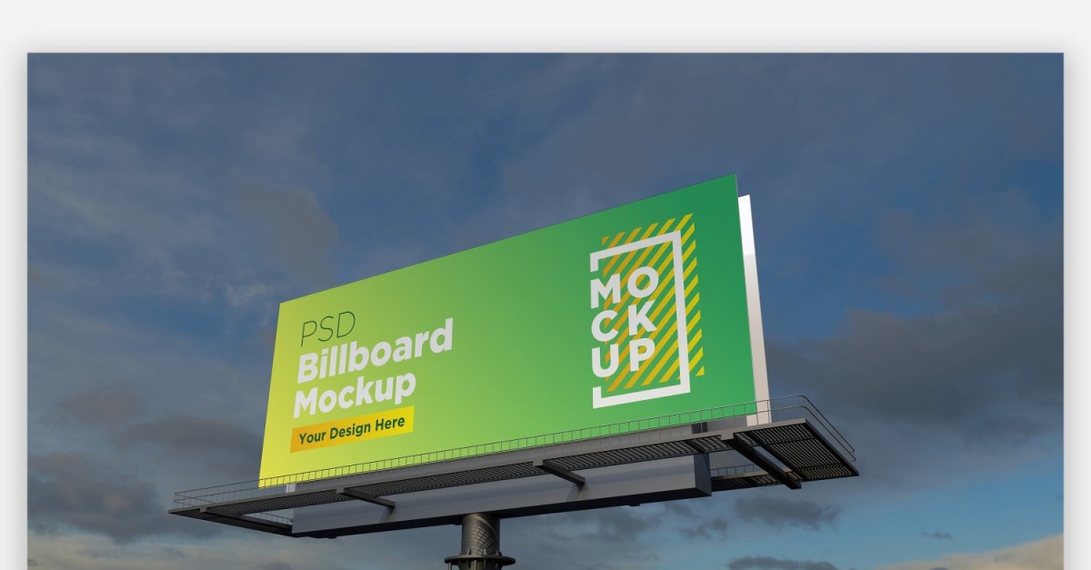 Advertising Hooding Side View Product Mockup