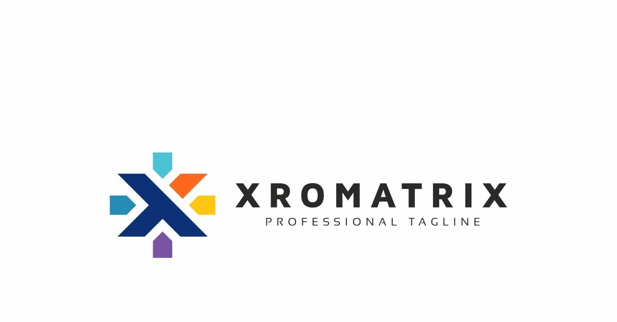 Xromatrix X Letter Logo Template #181717 - TemplateMonster