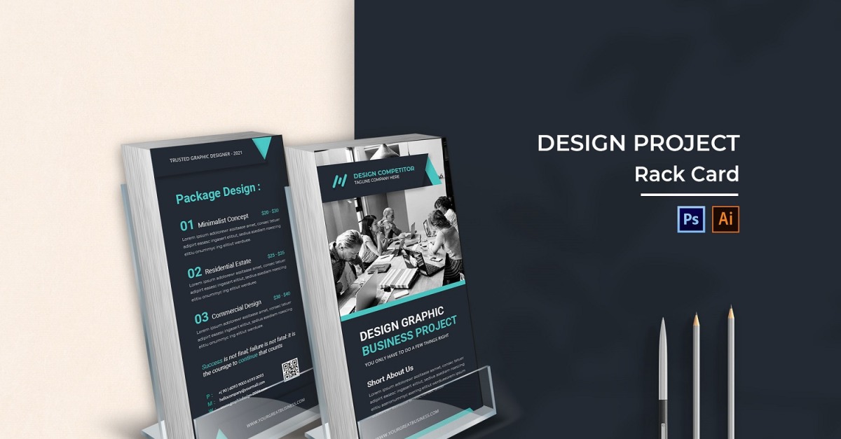 Design Project Rack Card Brochure #181855 - TemplateMonster