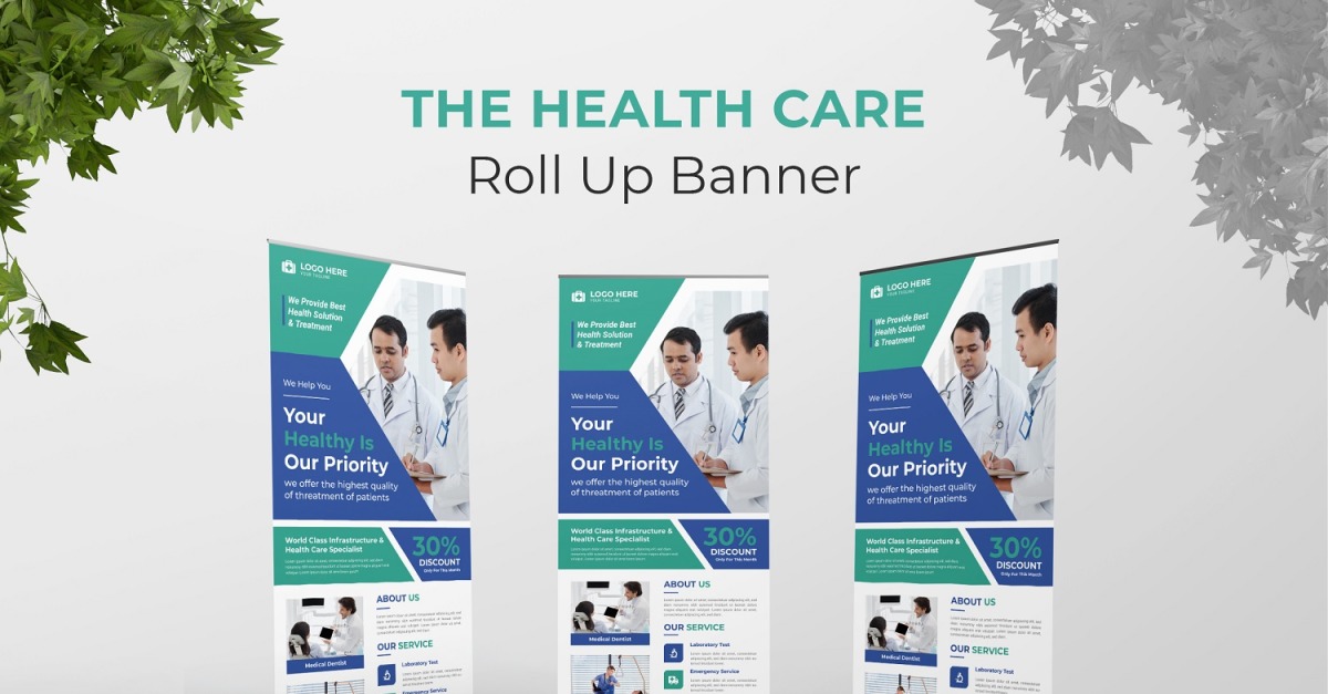 Health Care Roll Up Banner #181879 - TemplateMonster