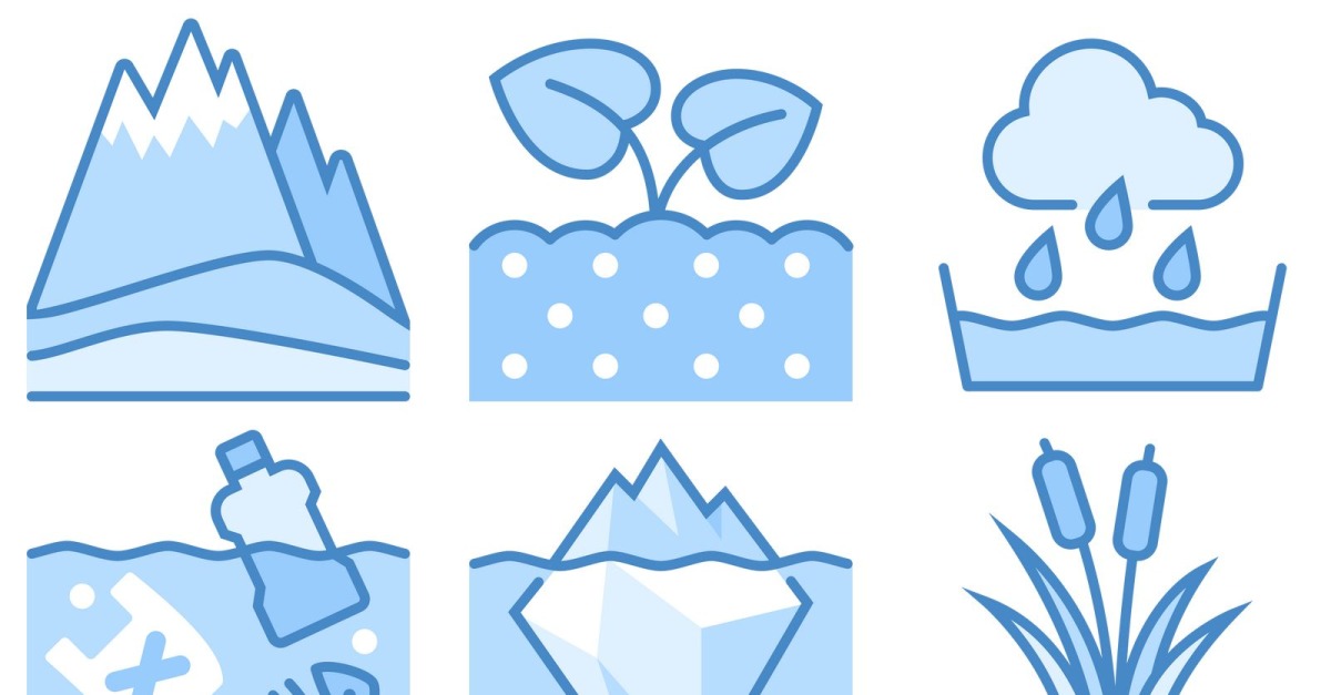 Nature Icon Pack in Blue UI Style #181988 - TemplateMonster