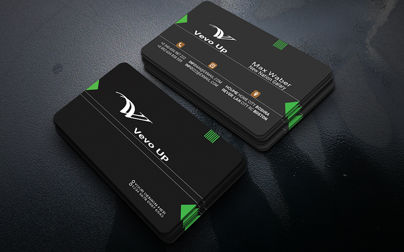 Excellent Business Card so-67 #183234 - TemplateMonster
