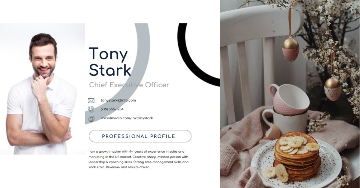 Tony Stark Printable Resume Templates - TemplateMonster
