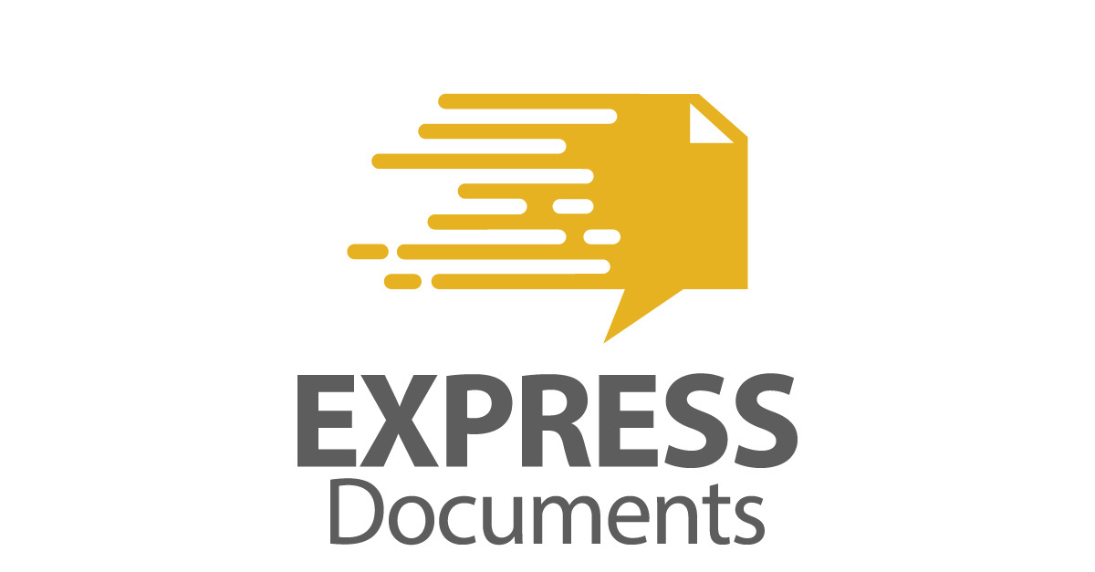Modèle de logo de documents express #184012 - TemplateMonster