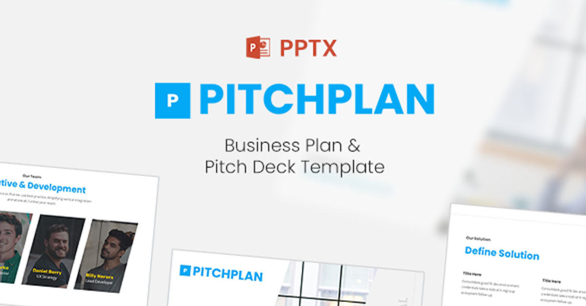 PitchPlan - Business Plan & Pitch Deck PowerPoint Template